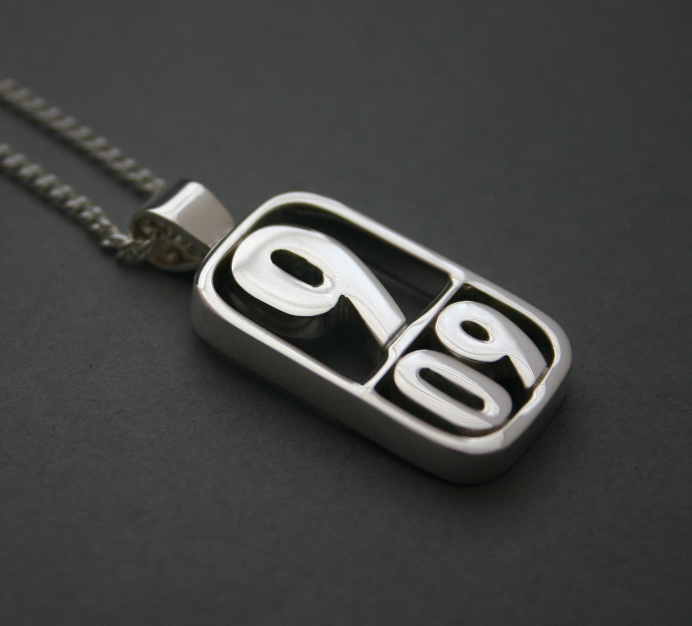 Silver Number Pendant | Eileen Moylan